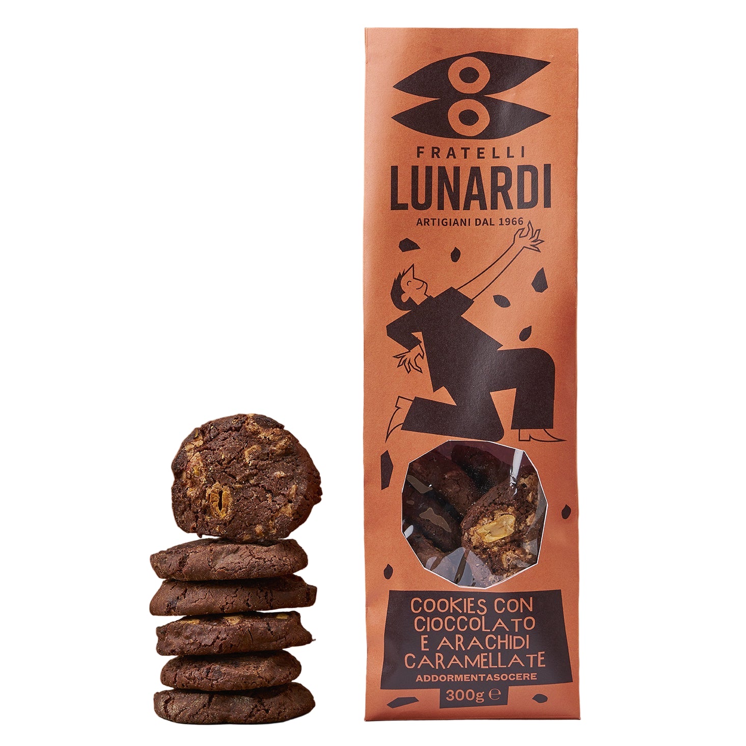 Fratelli Lunardi cookies chocolate & peanuts 300g – Casa Certa